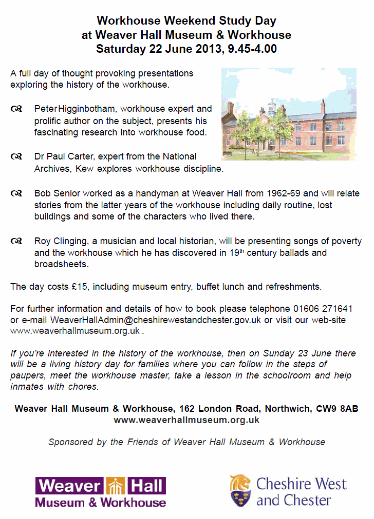 Workhouse Weekend at Weaver Hall Museum